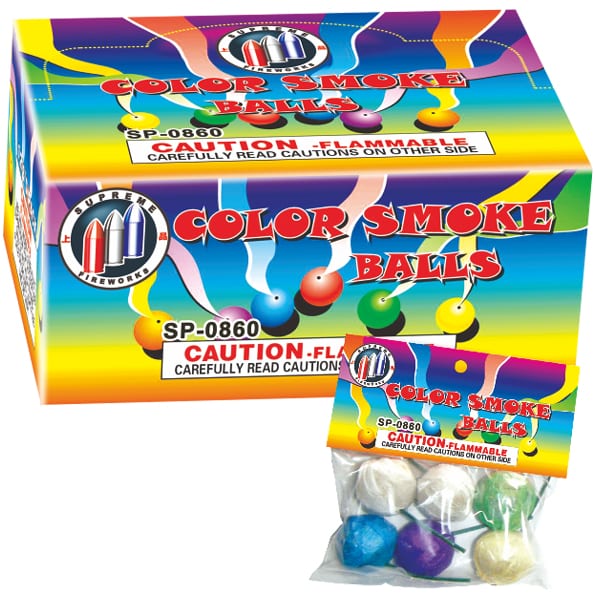 Color Smoke Balls (6 Pack) - Muret Family Fireworks Farm