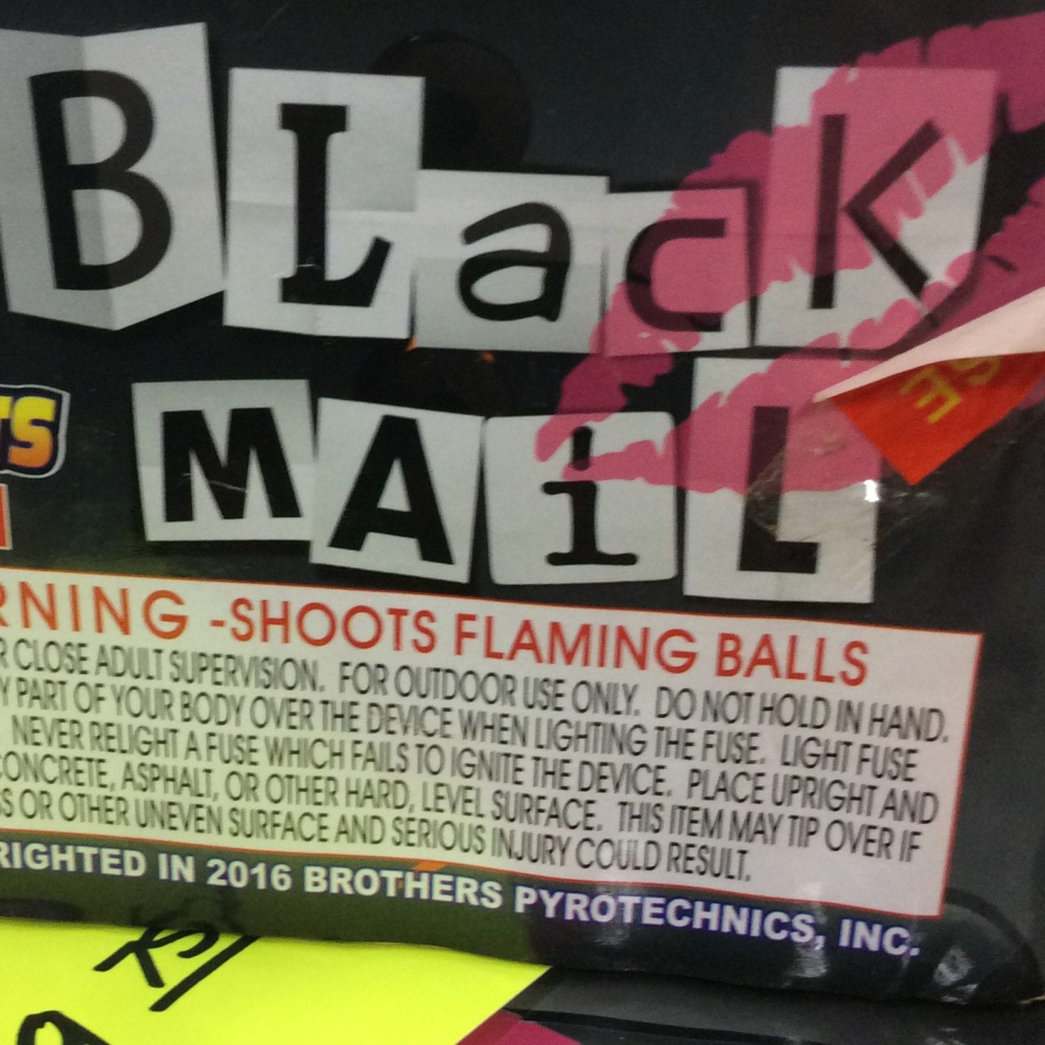 Black Mail - Muret Family Fireworks Farm