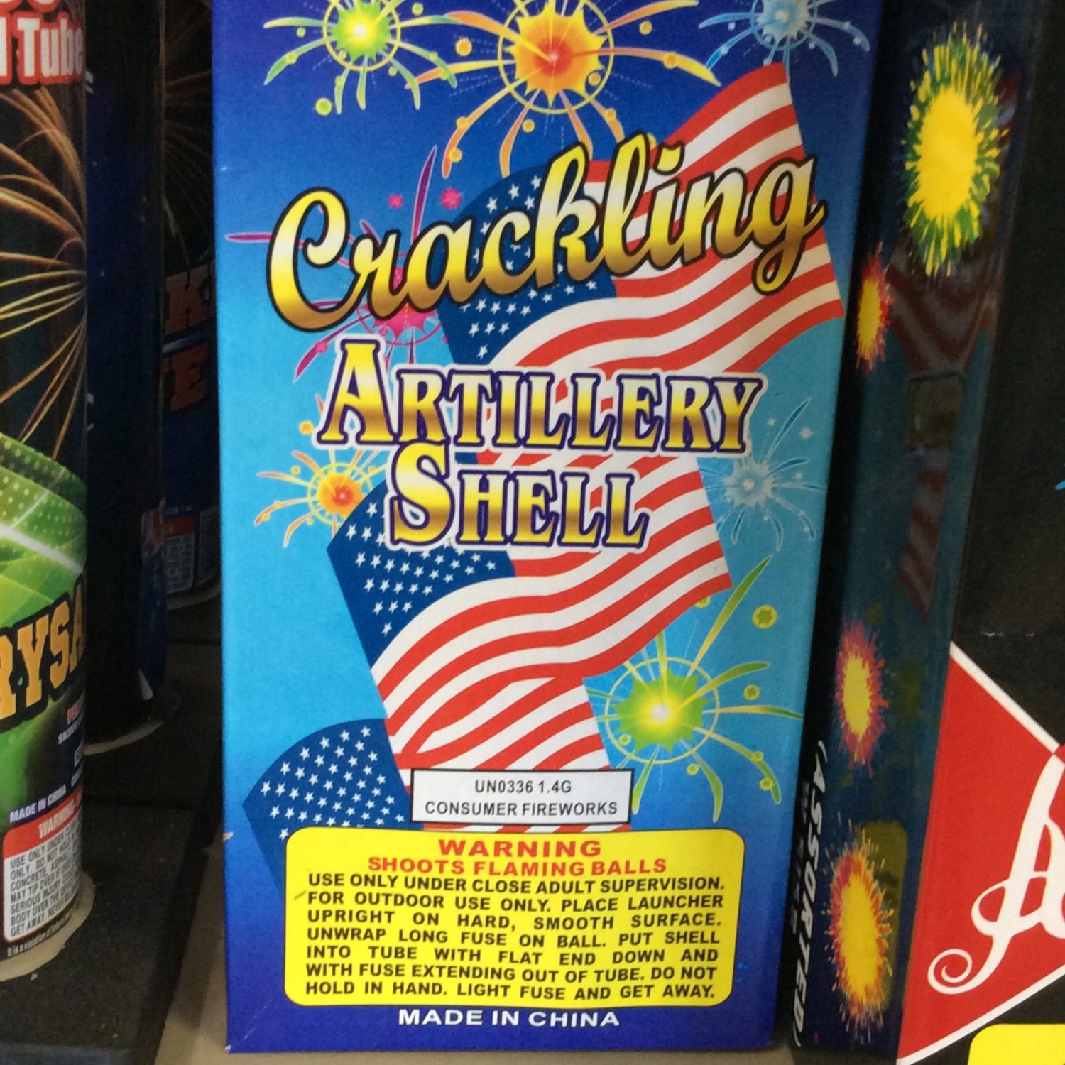 Crackling Artillery Shells - Muret Family Fireworks Farm