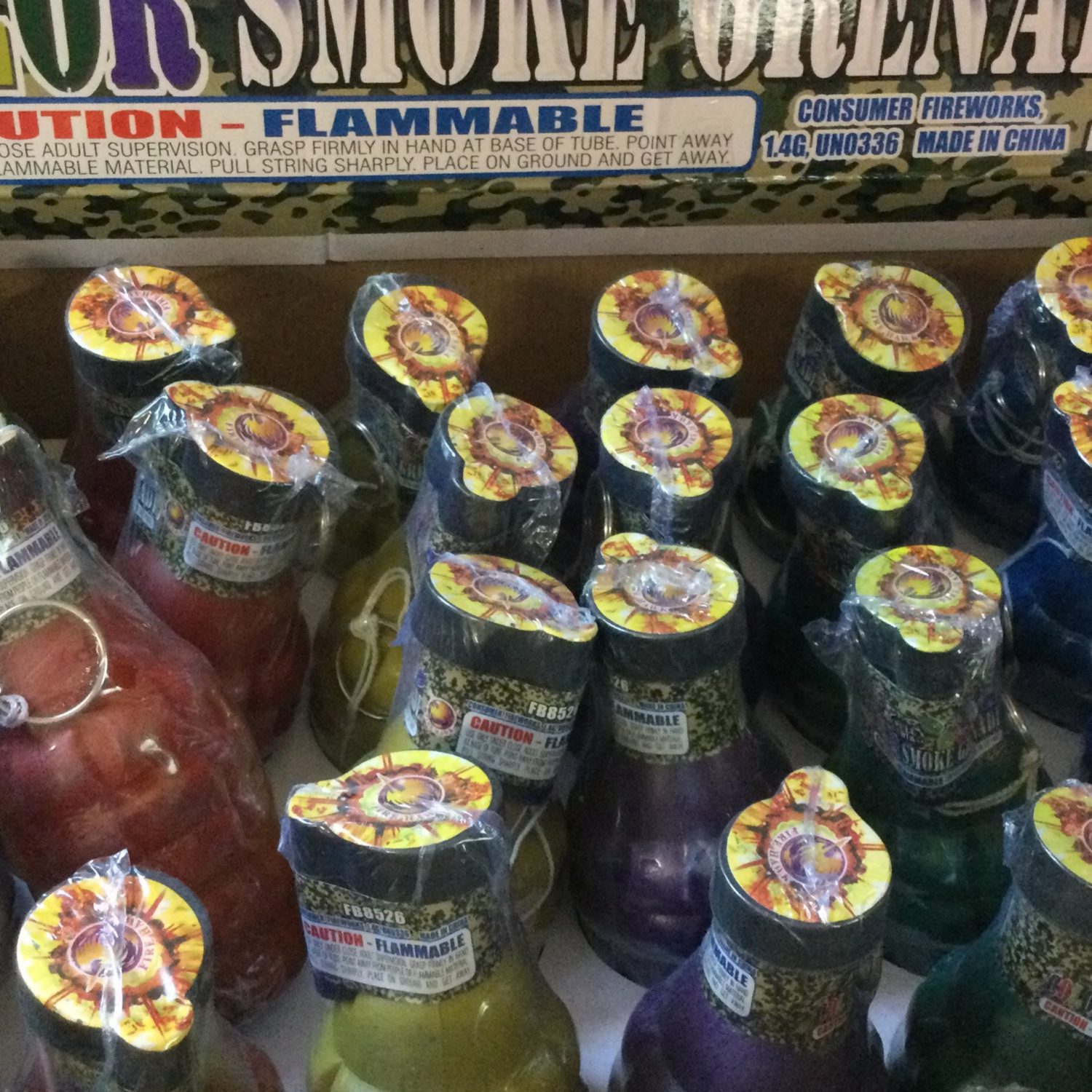 Color Smoke Grenade Firehawk - Muret Family Fireworks Farm